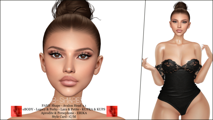 Second Life Marketplace - ~BBB~ PAMY Shape - LeL - Avalon Head 3.1